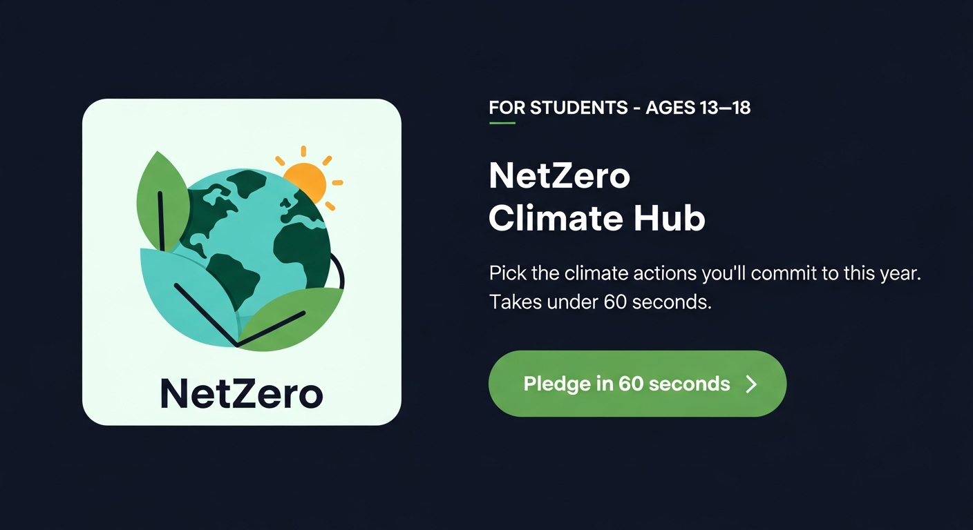 Climate Learning for Students | NetZero Climate Hub